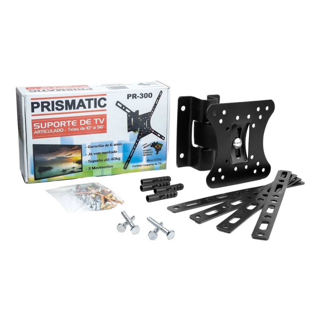 Suporte Articulado Para Televisão Monitor Led Lcd Plasma 15 20 22 27 29 ...