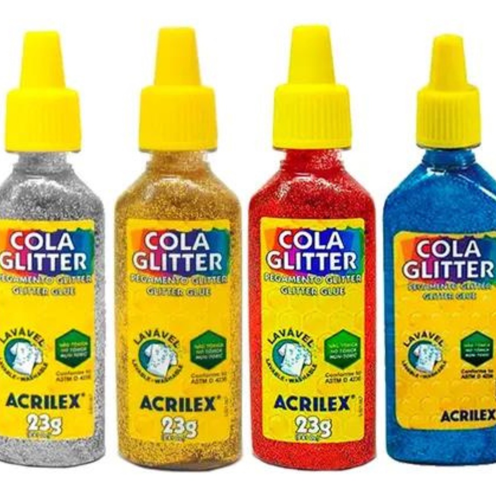 Cola Glitter Acrilex 23G | Shopee Brasil