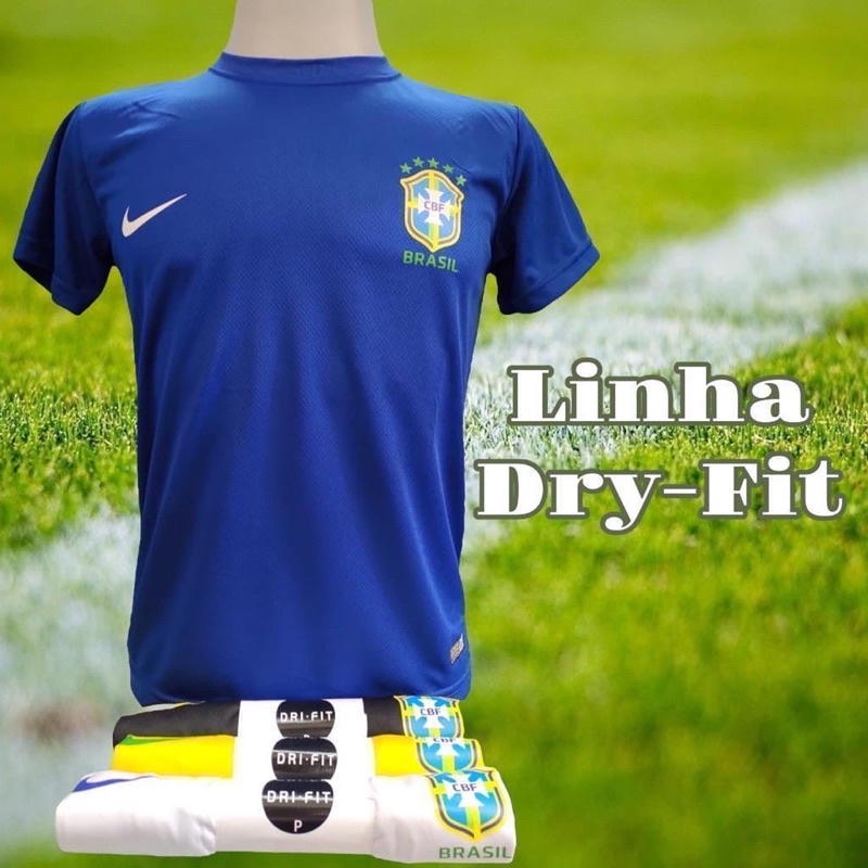Camiseta Dry-fit do Brasil linha básica premium | Shopee Brasil