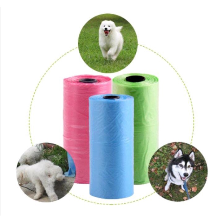 kit Refil Saquinho Cata Caca 3 Rolos Cães Gato Biodegradável Pet ...