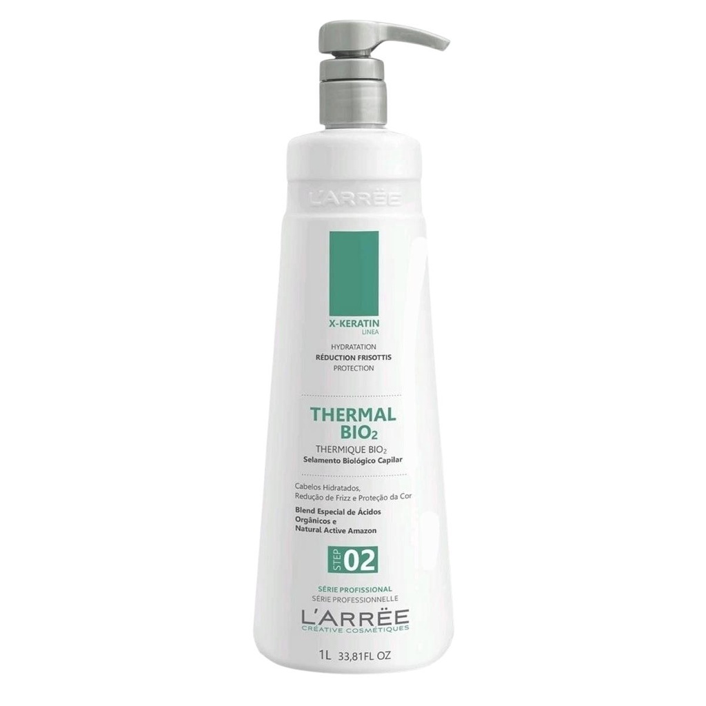 Selamento Biológico Capilar Thermal Bio2 Vegano X-Keratin LARREE 1L ...