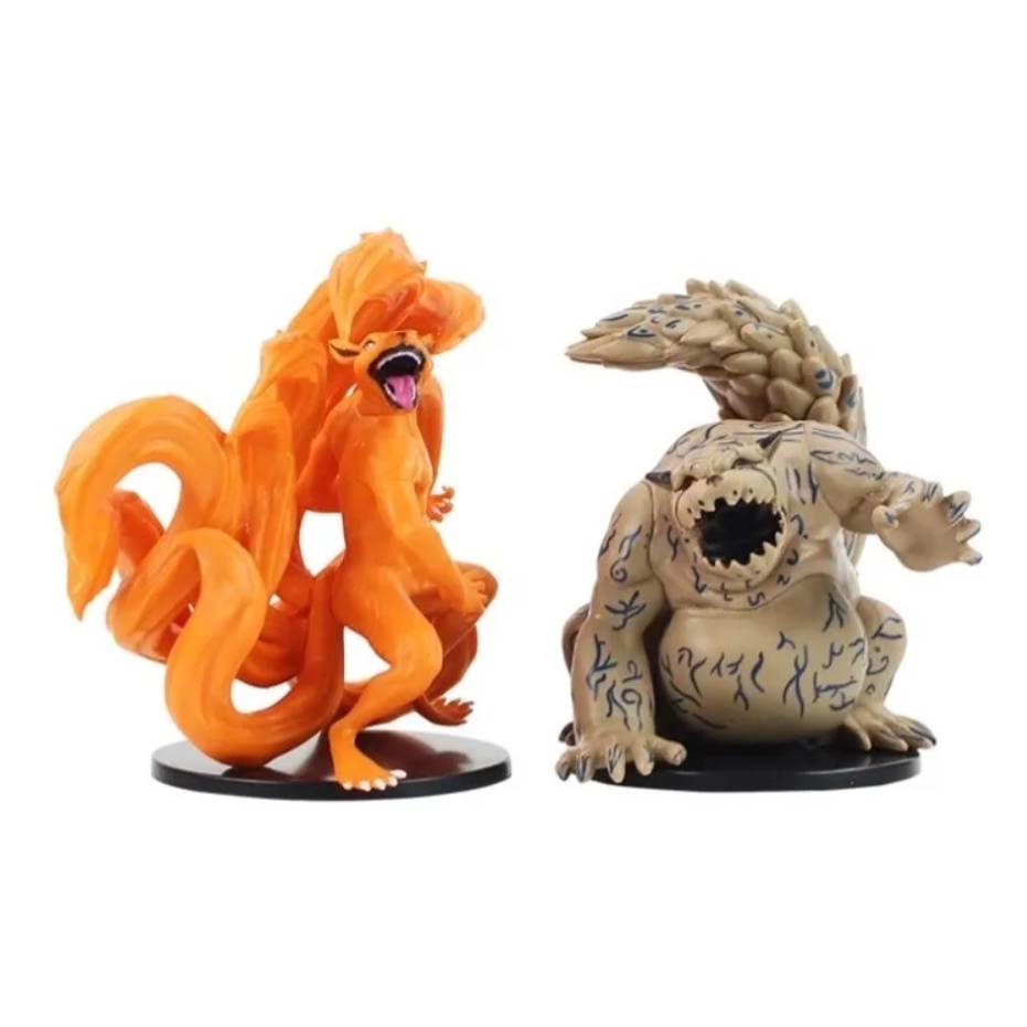 Kit 2 Bonecos Naruto Shukaku Ichibi + Kurama Kyuubi | Shopee Brasil