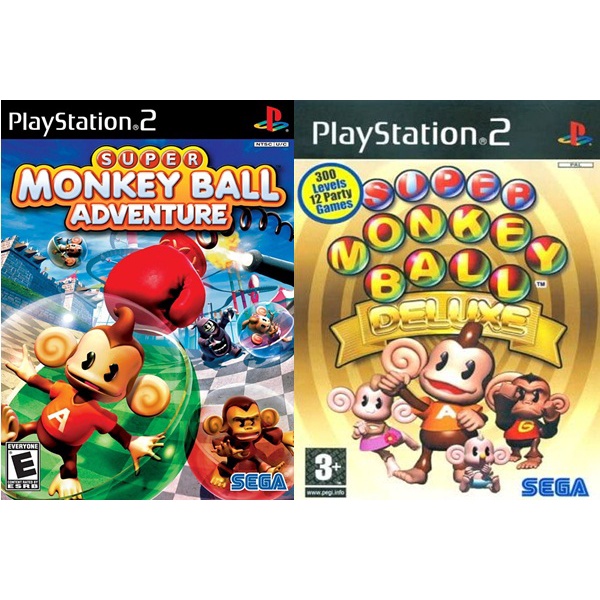 Kit Super Monkey Ball Adventure + Deluxe com 2 Jogos (PS2) | Shopee Brasil