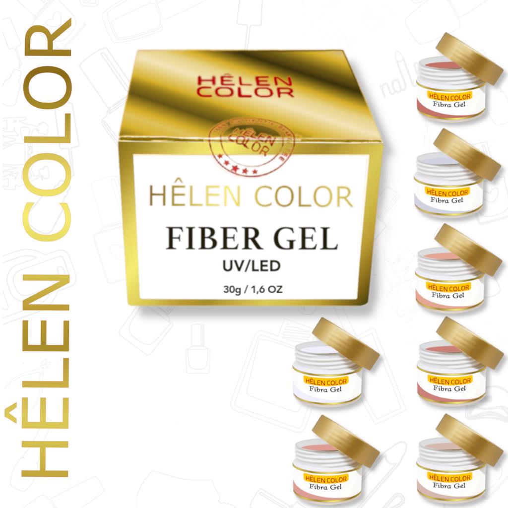Gel Led UV para Alongamento de Unhas Fiber Gel 35g Helen Color ...