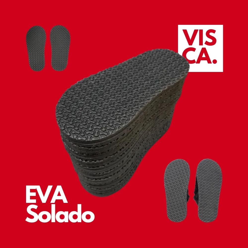 Kit Solado Eva Preto 5 Pares para Pantufa/Chinelo de Quarto - Visca ...