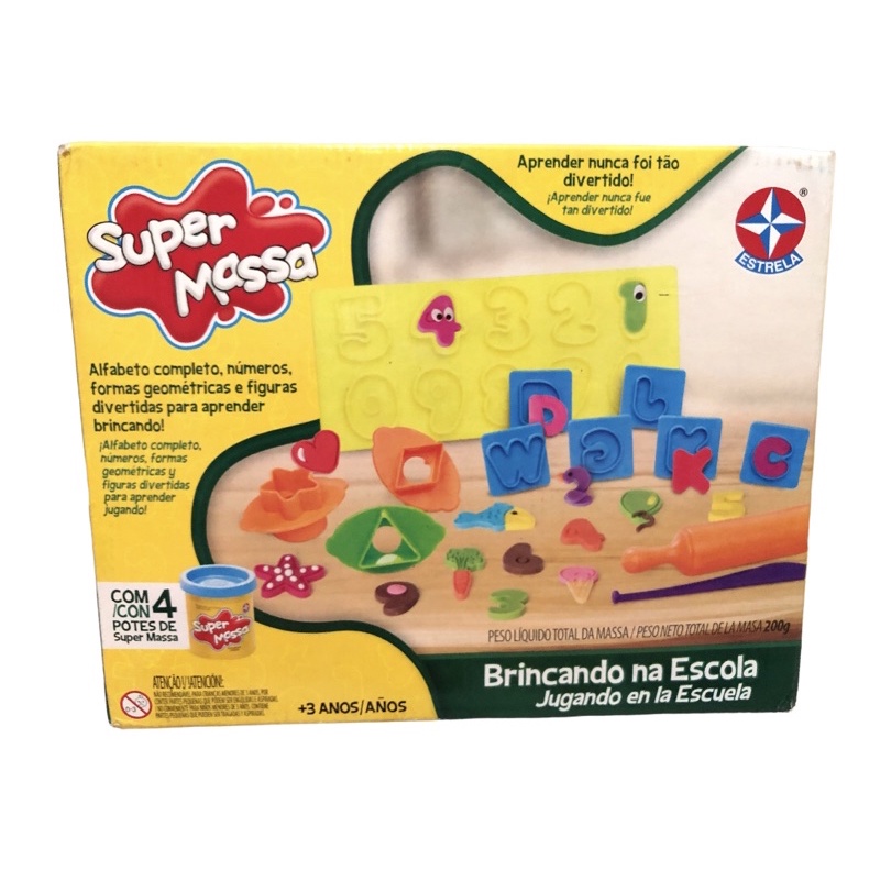 Massinha Super Massa - Brincando na Escola - Estrela | Shopee Brasil