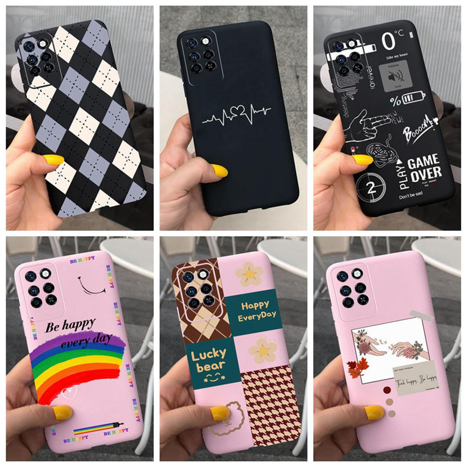 Infinix Note 10 Pro X695 NFC Capa Novo Design Caixa De Silicone Macio ...