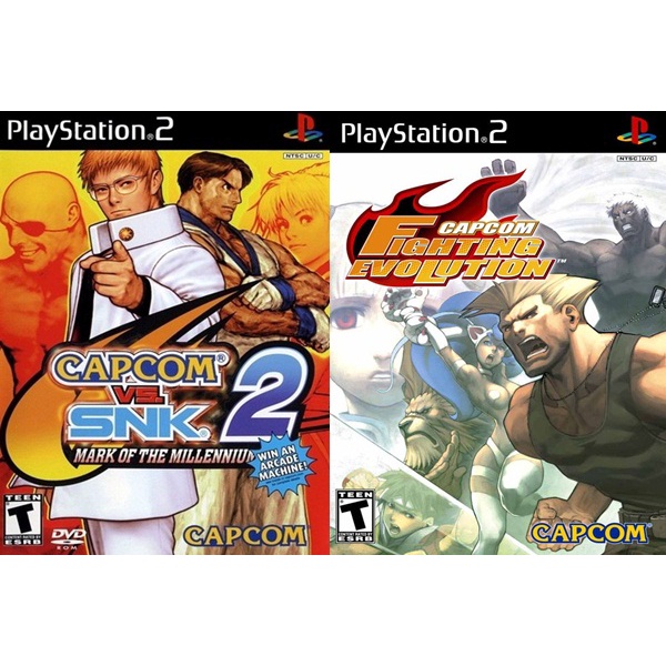 Kit Capcom Vs. SNK 2 + Capcom Fighting Evolution com 2 Jogos (PS2 ...