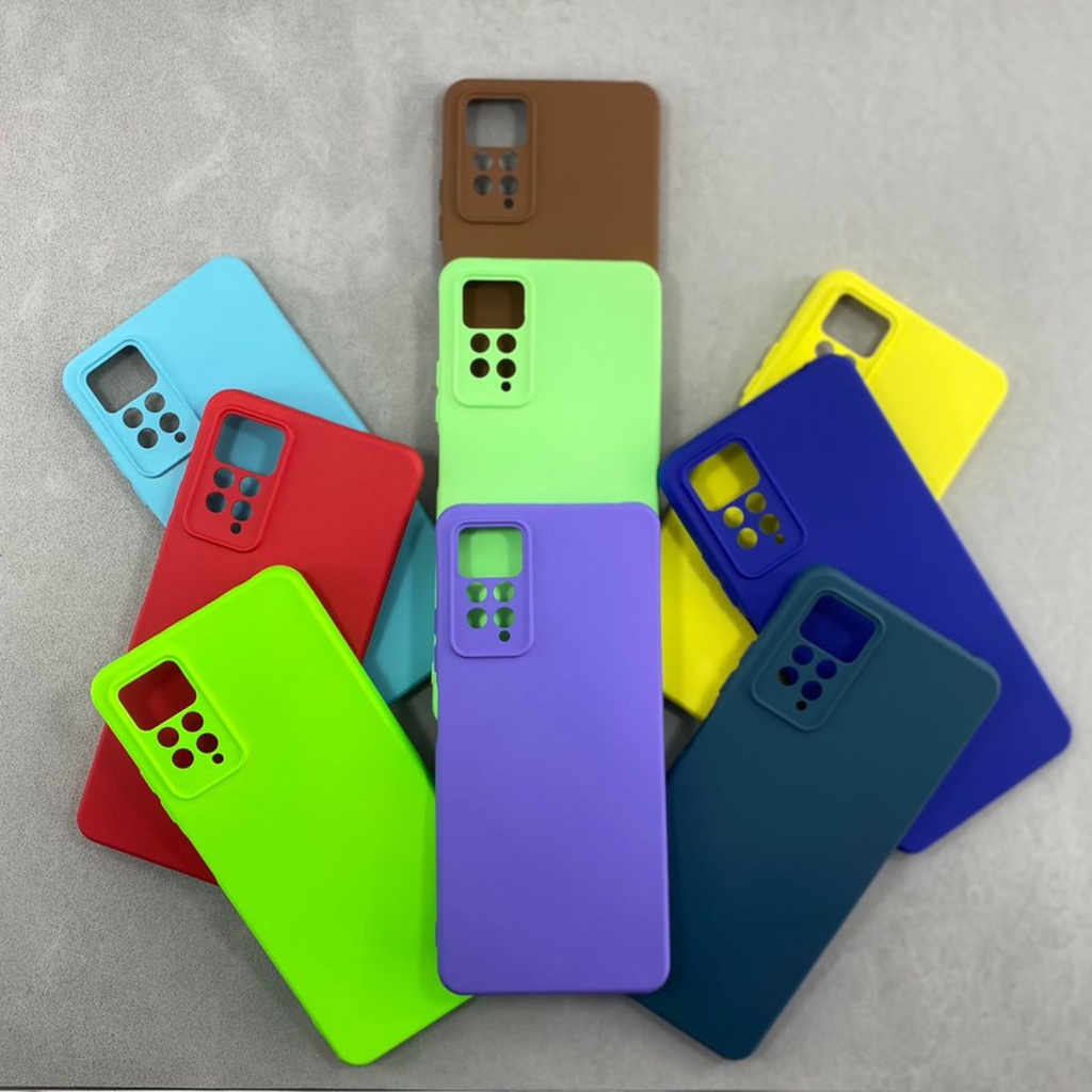 Capa Xiaomi Redmi Note 11 PRO 5G Silicone Aveludada Protege Câmera Colorida Capinha Anti Impacto ...