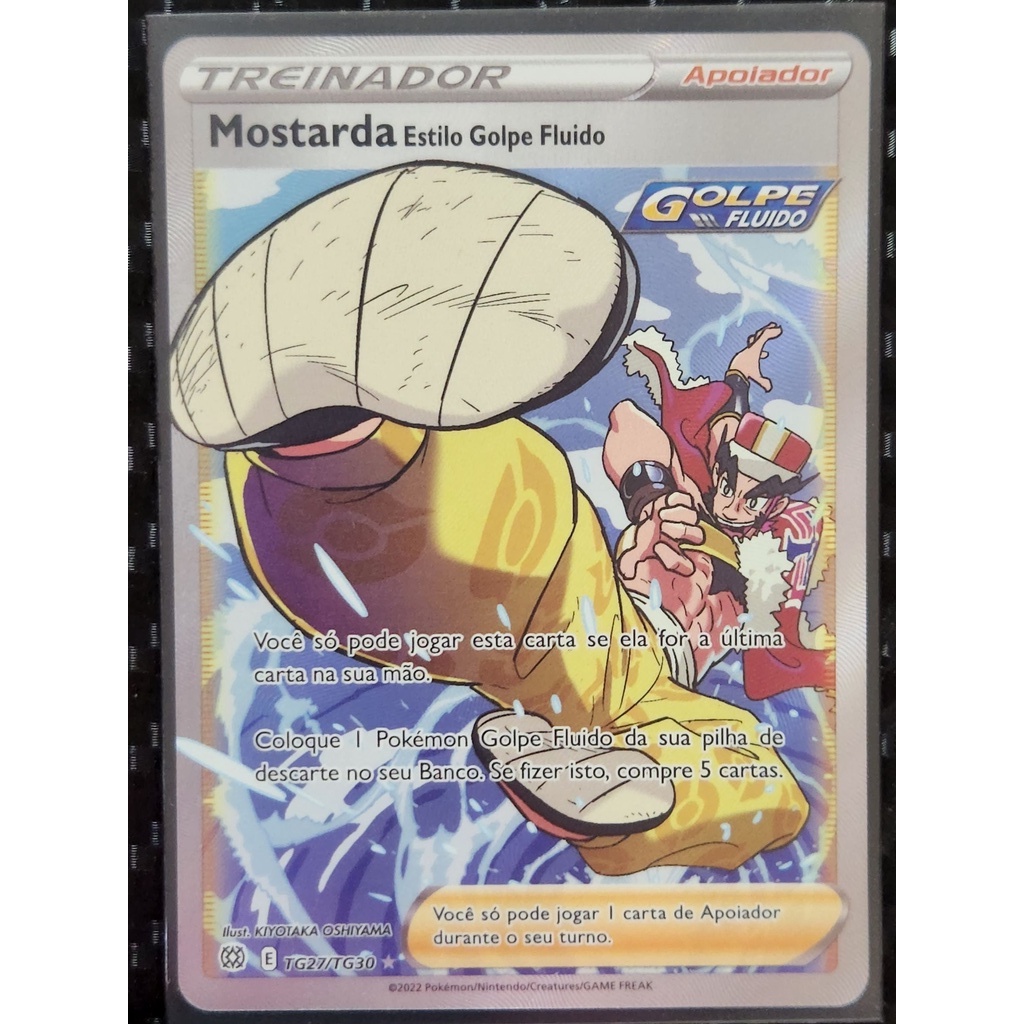Carta Pokemon Mostarda Estilo Golpe Fluido (TG27/TG30) EE9 | Shopee Brasil