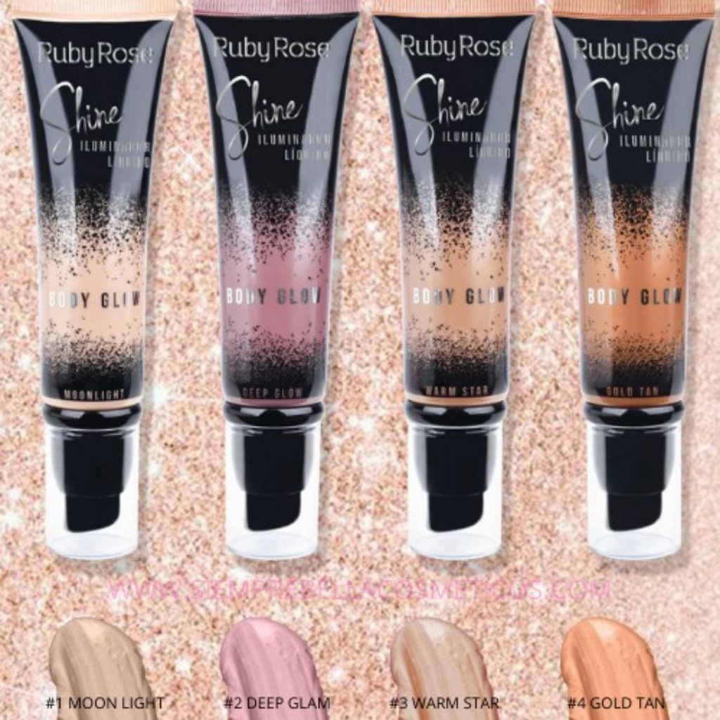 Iluminador Corporal Shine Body Glow - Ruby Rose | Shopee Brasil