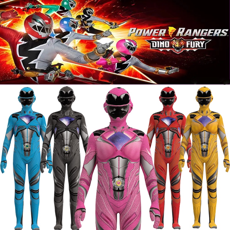 Power Rangers Costume Tights Suit for Kids Superhero King Kong Super ...