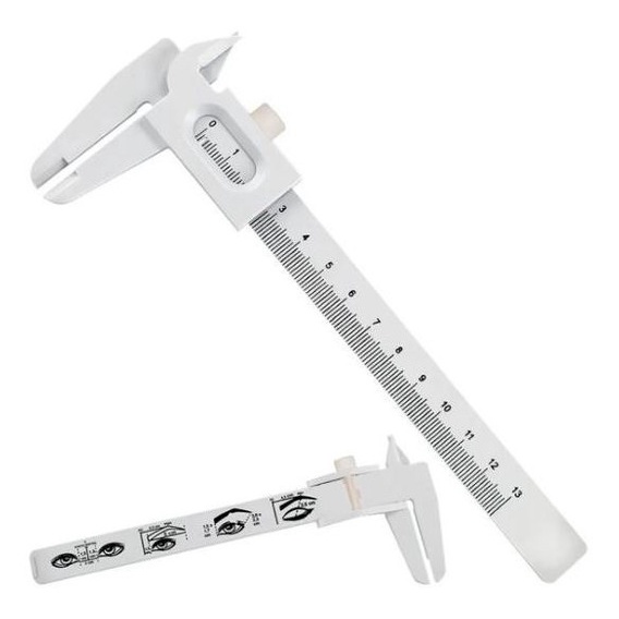 Paquimetro Design Sobrancelha Henna Profissional 13cm Trava Shopee Brasil