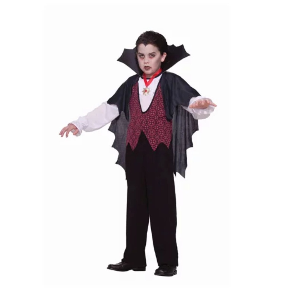 Fantasia Vampiro Drácula Infantil Halloween Importado | Shopee Brasil