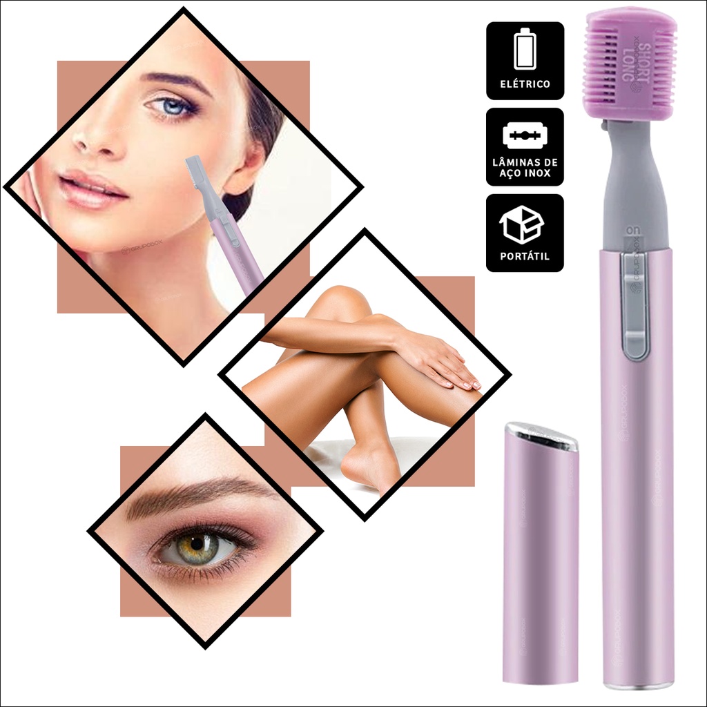 Mini Depilador Eletrico Aparador De Buco E Sobrancelha | Shopee Brasil