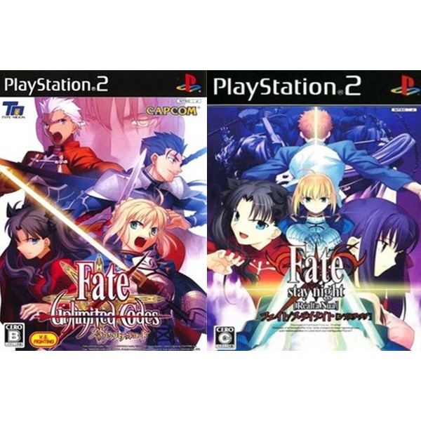Kit Fate Unlimited Codes + Fate Stay Night Realta Nua com 2 Jogos (PS2) | Shopee Brasil