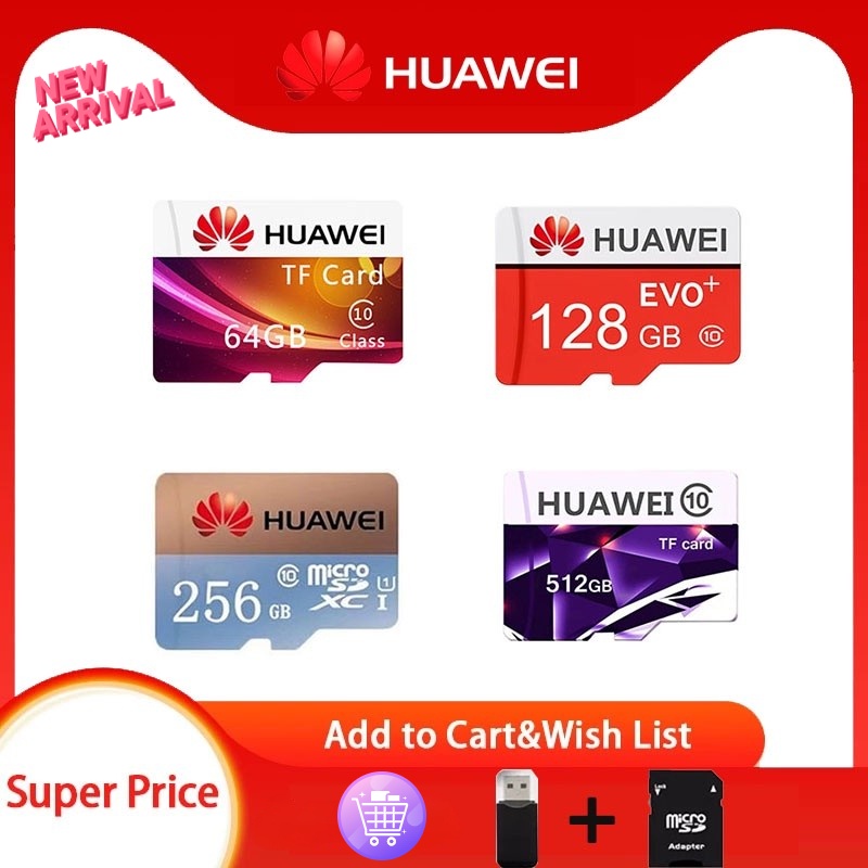 Cartão De Memória Huawei micro sd 128gb 256gb 512gb 1tb 64gb 32gb 16gb ...