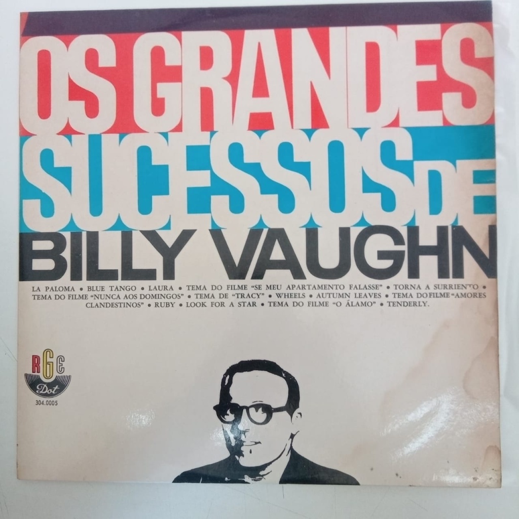 OS GRANDES SUCESSOS DE BILLY VAUGHN interprete BILLY VAUGHN E ORQUESTRA ...