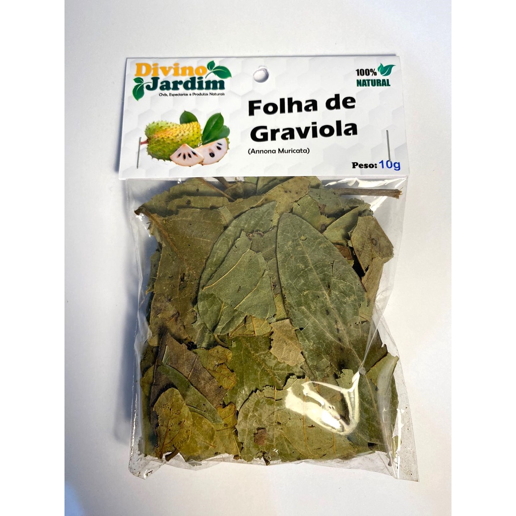 Folha de Graviola 10g - Chá / Erva in Natura - Desidratada - 100% Natural | Shopee Brasil