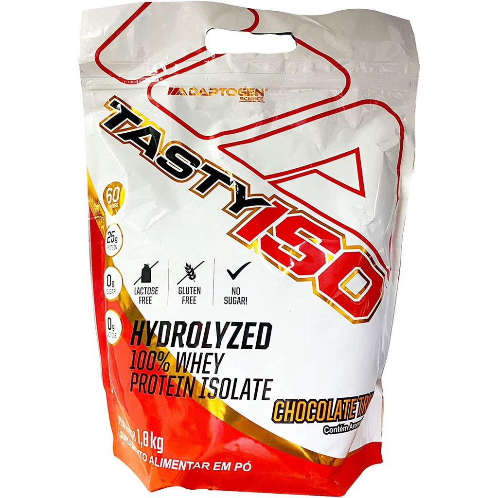 Adaptogen Tasty Iso 1,800g Bag Refil Whey Protein Isolado Sem Lactose ...