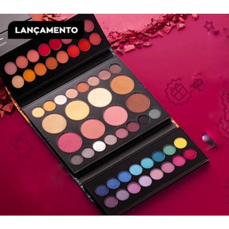 Paleta de Sombras Maquiagem Completa Paleta Big Pro Avon 48 cores ...