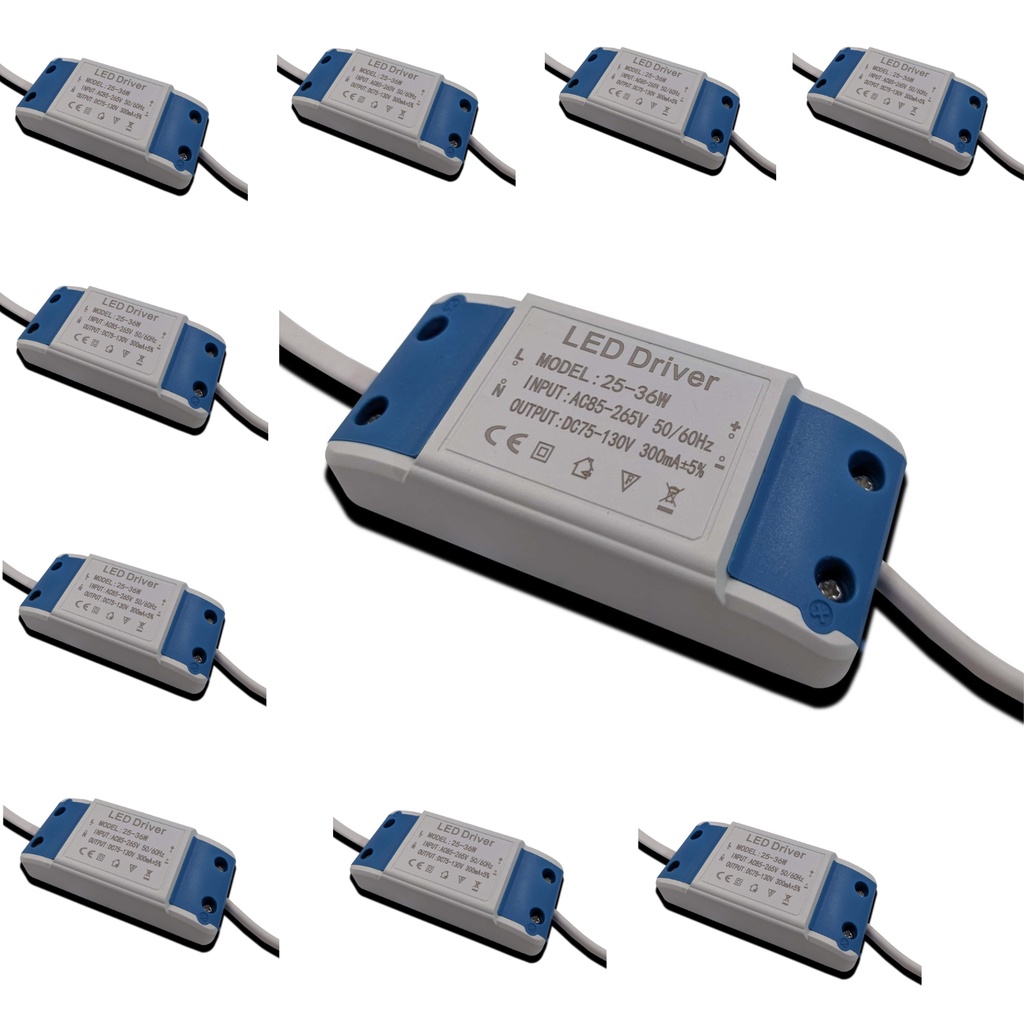 KIT 10 Driver Led Reator Fonte Para Plafon 25w (25w) Bivolt | Shopee Brasil