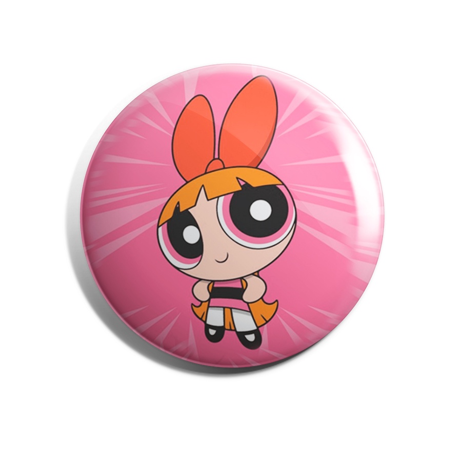 Bottom AS MENINAS SUPER PODEROSAS FLORZINHA Bottom 3,5 cm botton (broche alfinete) bottons de ...