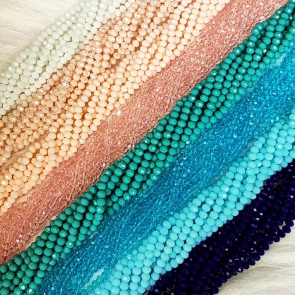 Fio De Strass 4mm Facetado Para Montagem De Pulseiras E Colares ...