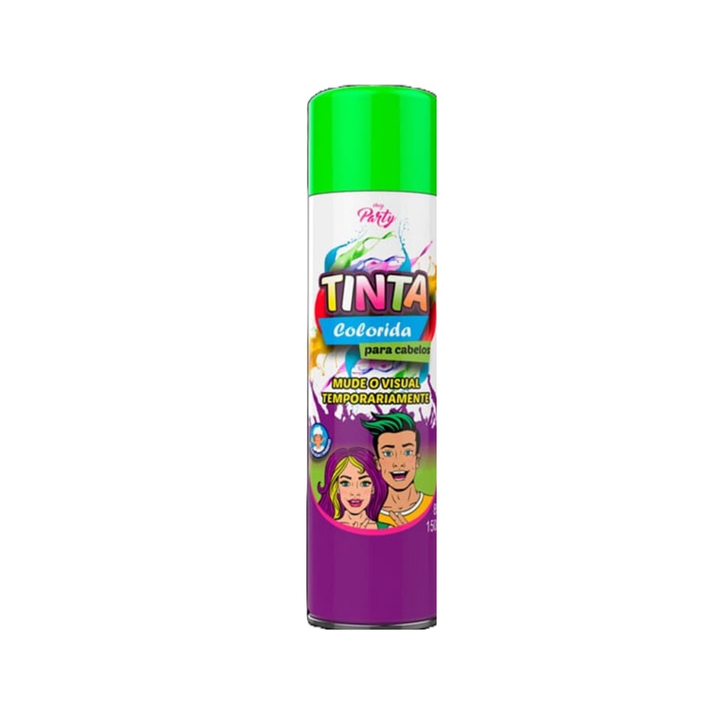 Tinta Colorida My Party Para Cabelos Cor Verde 150ml Original | Shopee ...