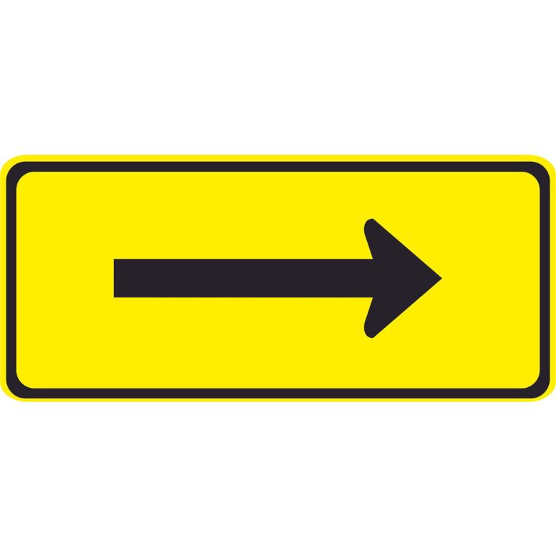 Placa Sinalização Seta Direita Ou Esquerda 12x30cm | Shopee Brasil