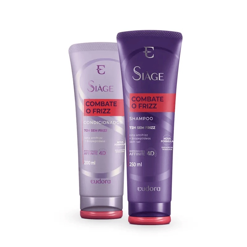 Kit Shampoo e Condicionador Siàge Combate O Frizz - Eudora - Desconto ...