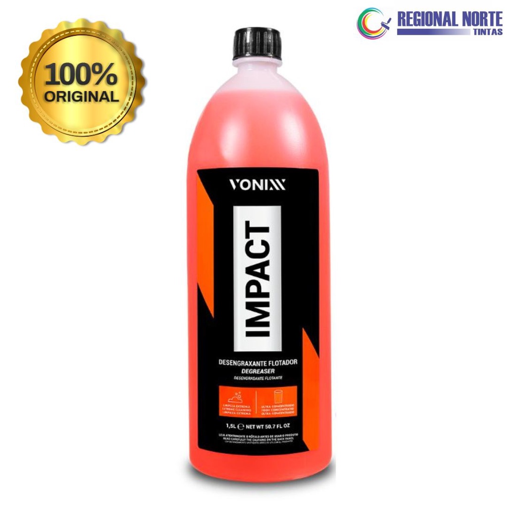 Impact - Limpador Universal de Alto Poder Desengraxante - 1,5L - Vonixx ...