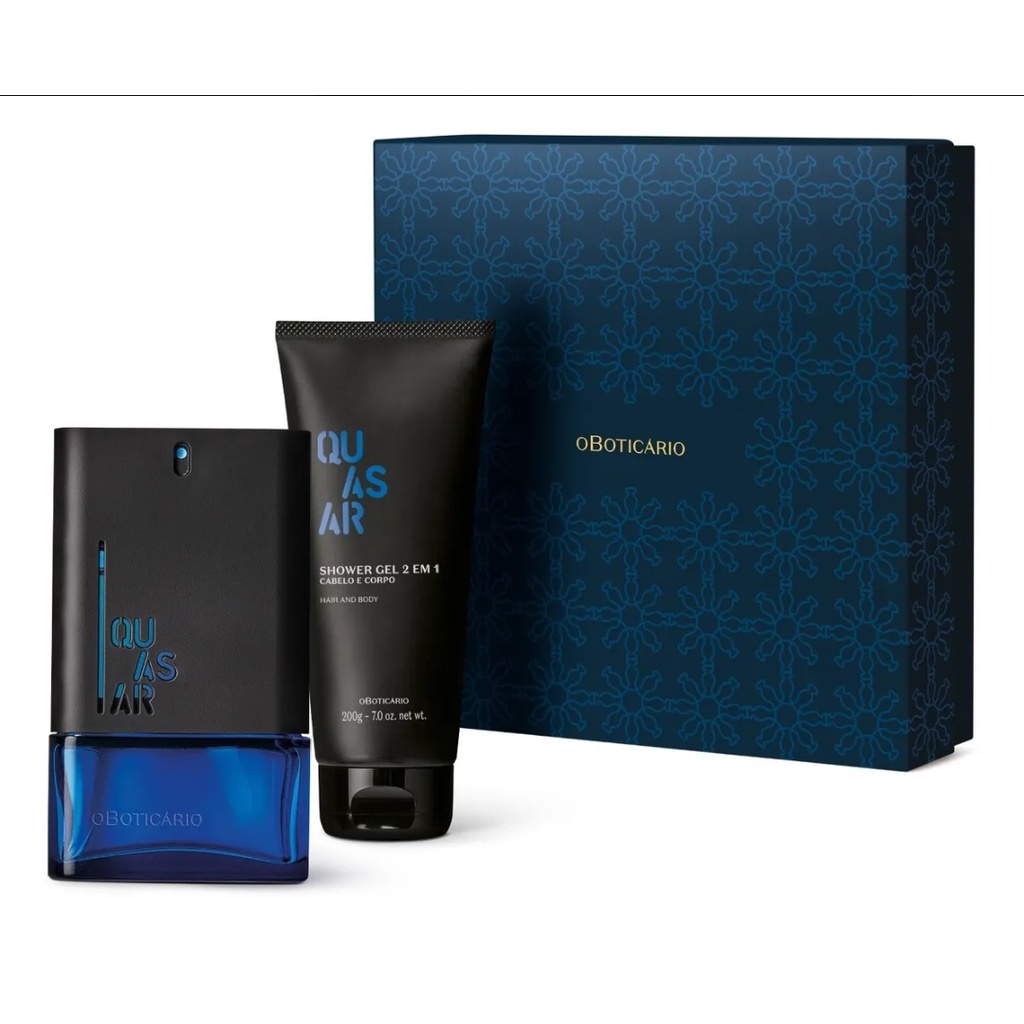 Kit Presente Quasar (2 itens) O Boticario | Shopee Brasil
