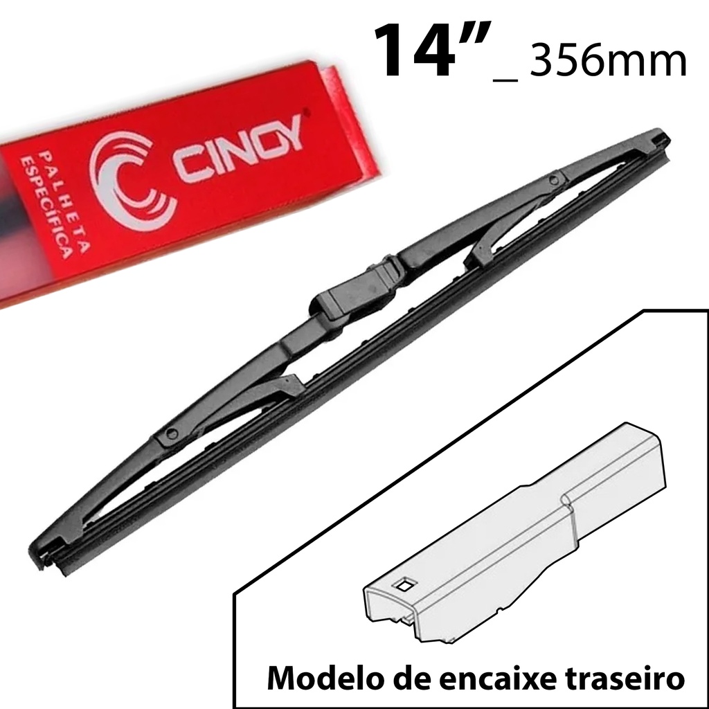 Palheta de Ferro Traseira Carenada Tipo Original 14 Polegadas - Cinoy | Shopee Brasil