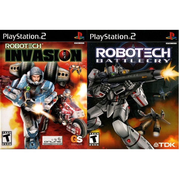Kit Robotech Invasion + Battlecry com 2 Jogos (PS2) | Shopee Brasil
