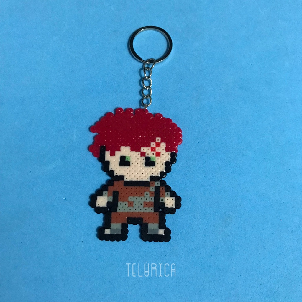 Chaveiro em Pixel Art - Gaara (Naruto) | Shopee Brasil