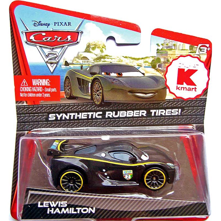 Disney Cars 2 Lewis Hamilton Pneus de Borracha Mattel - Escorrega o Preço
