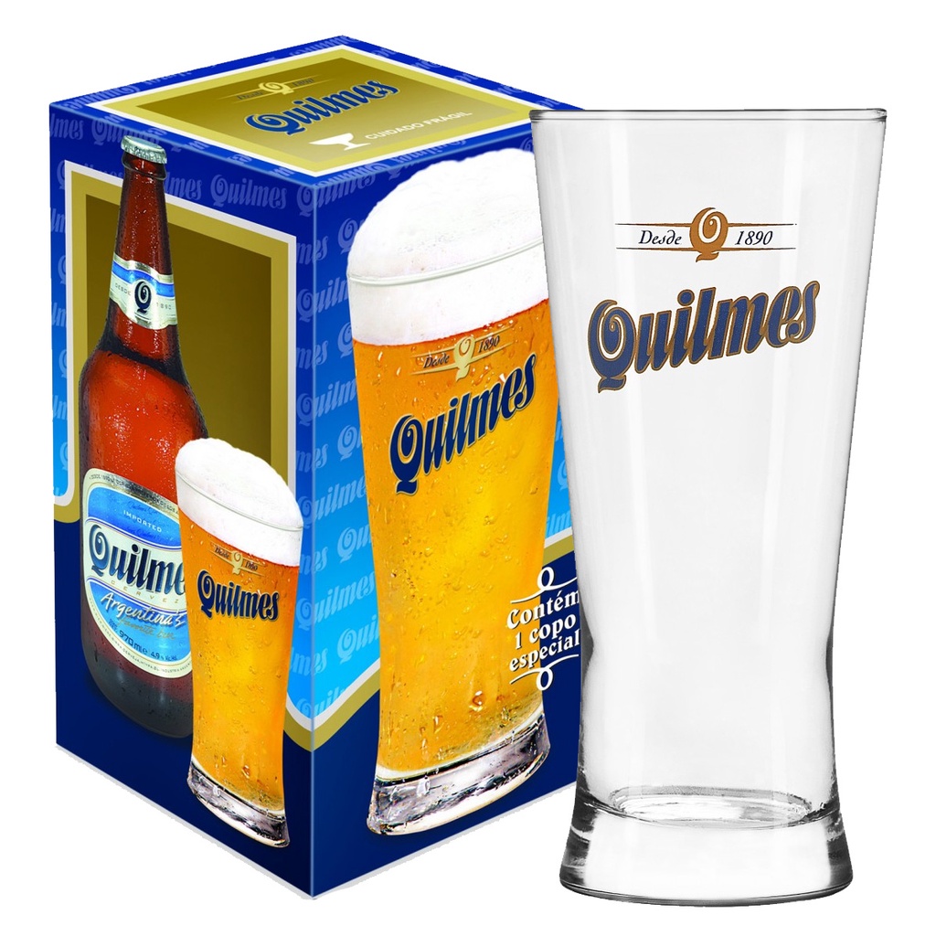 Copo Cerveja E Chopp Quilmes - 354ml - Produto Oficial Ambev | Shopee ...