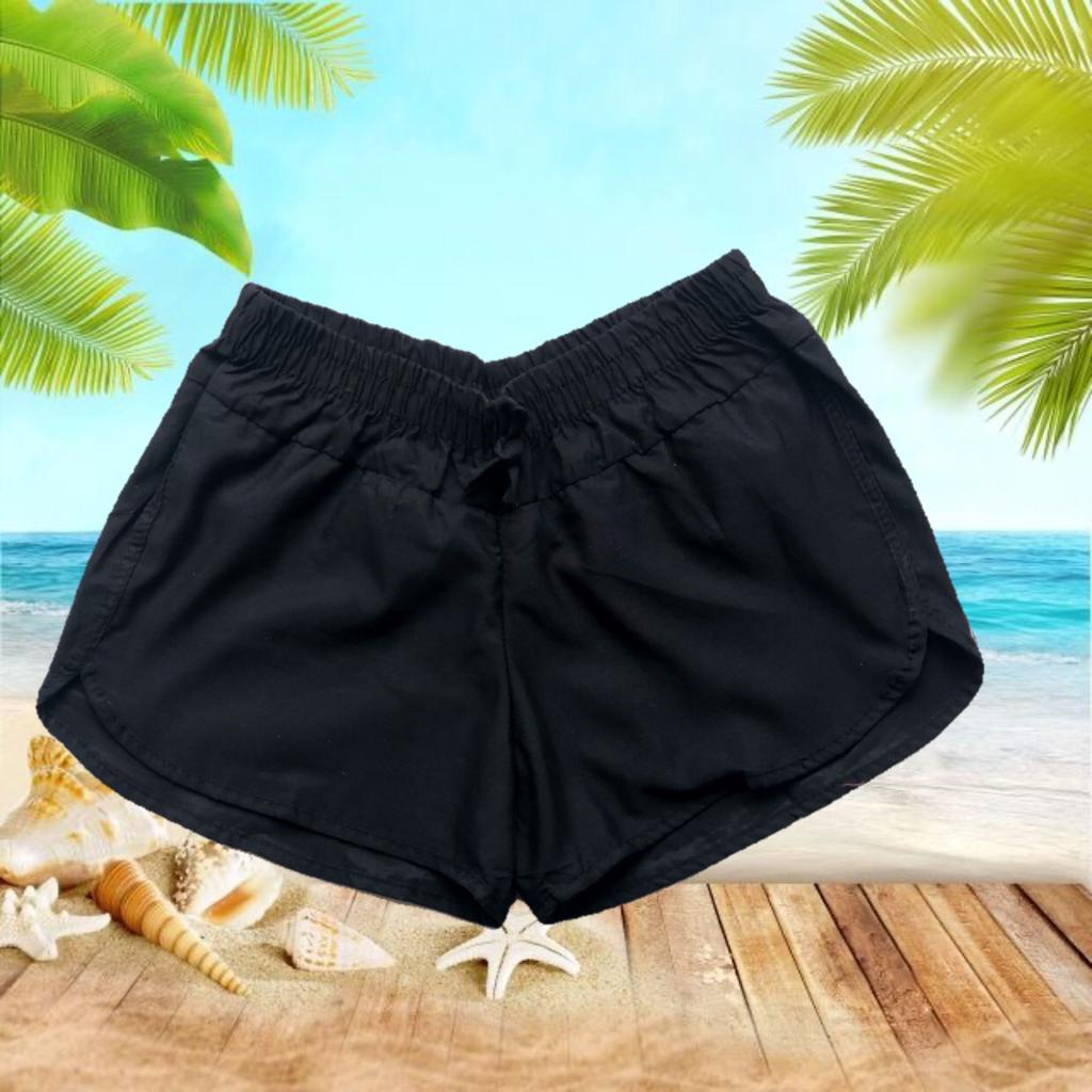 Kit 3 shorts Tactel Feminino Saída de praia pareô Canga Short de ...