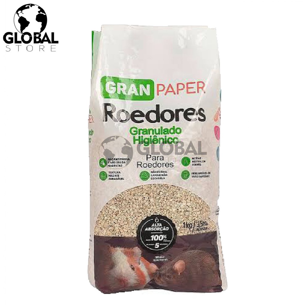 Gran Paper – Granulado Higiênico para roedores - iGLOBAL STORE | Shopee ...