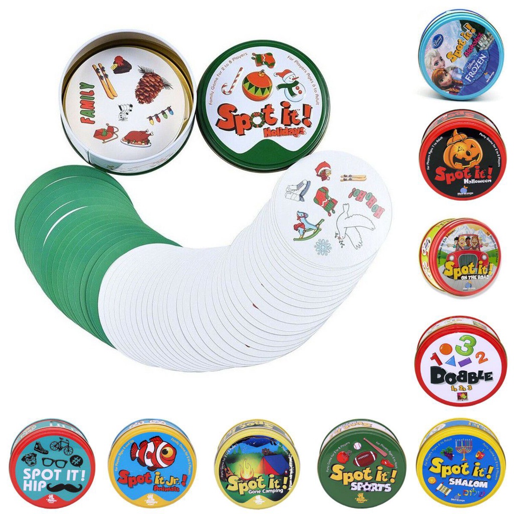 Spot It Game Cards Dobble Kid Alfabeto Inglês Básico Em Acampamento De ...