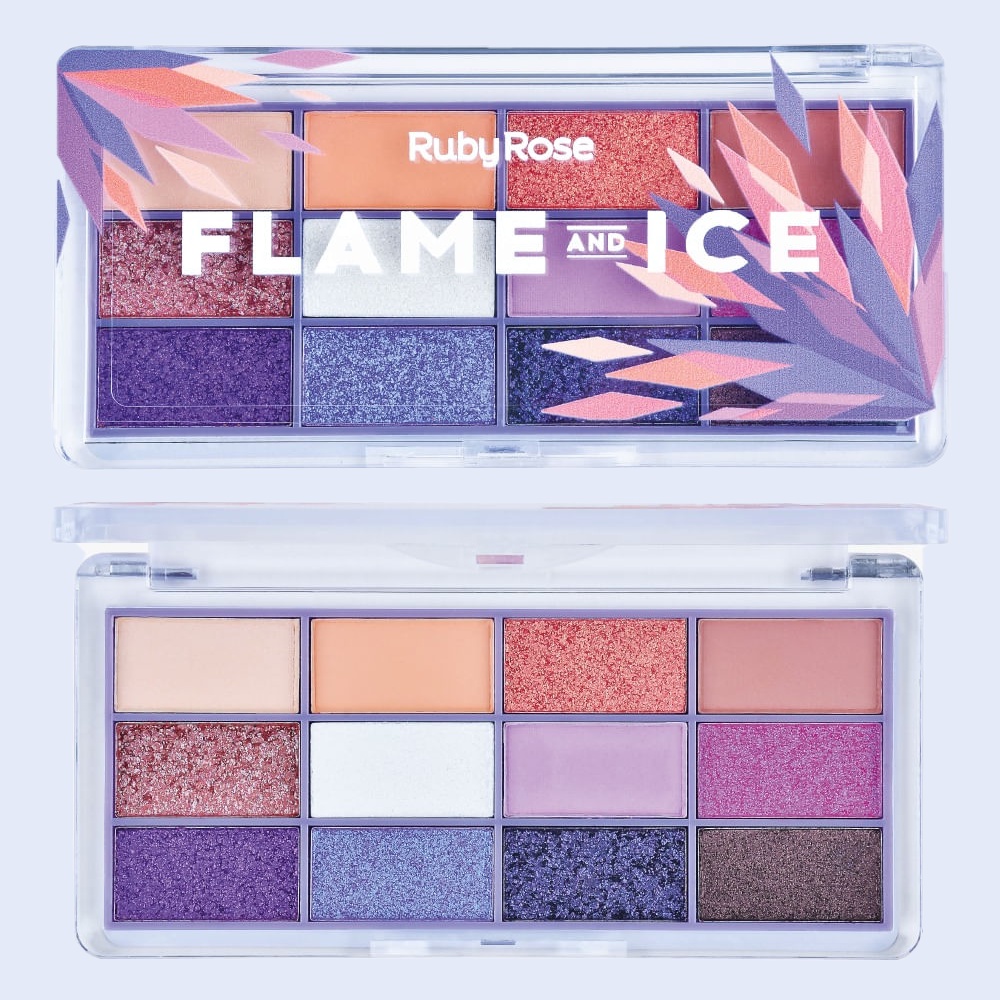 HB1061 Paleta de Sombras Flame And Ice - RUBY ROSE | Shopee Brasil
