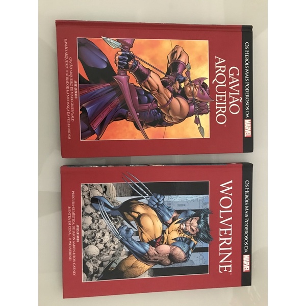 Os Heróis Mais Poderosos da Marvel - Wolverine e Gavião Arqueiro - Salvat Capa Vermelha ...