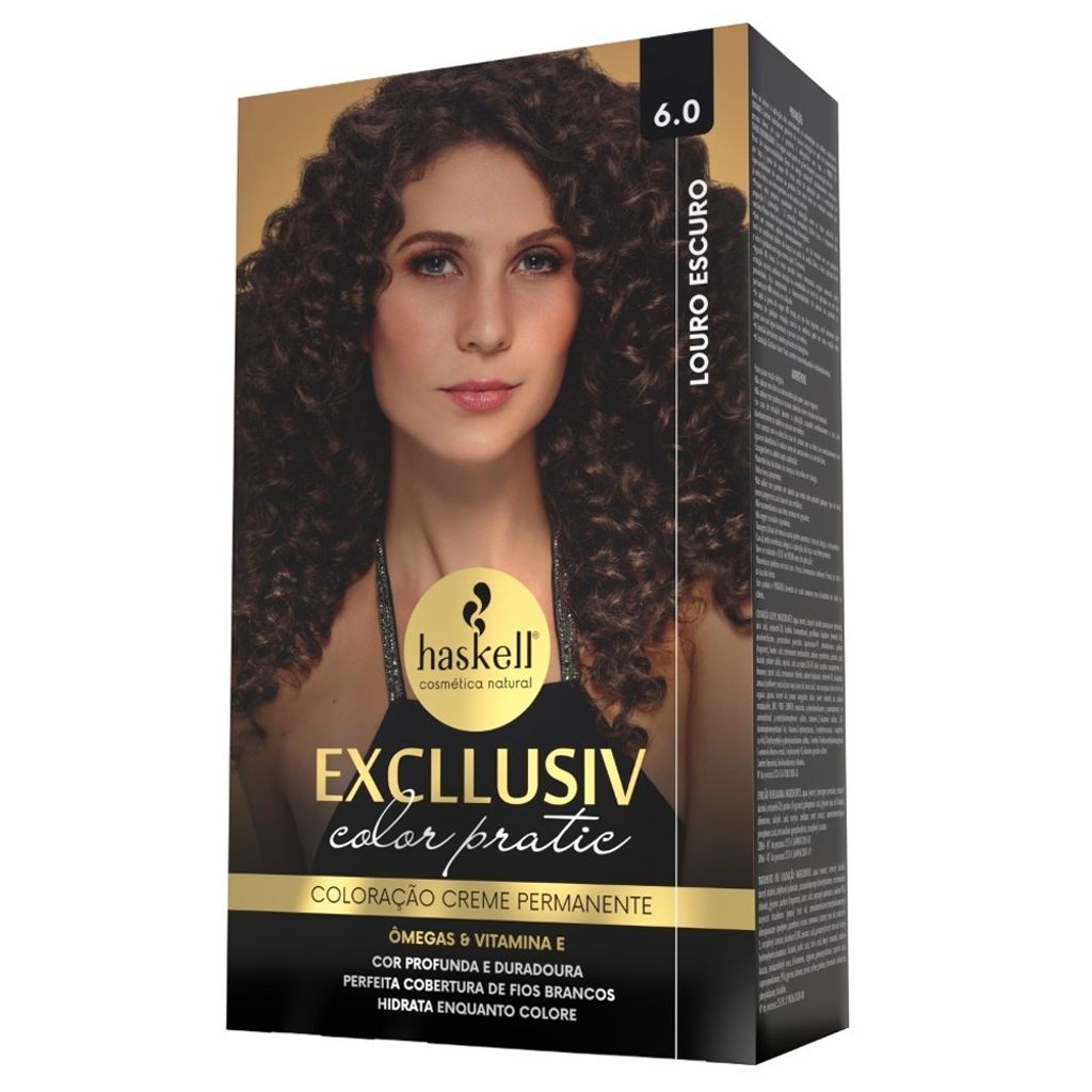 Kit Tintura Haskell Excllusiv Color Pratic Louro Escuro 6.0 | Shopee Brasil