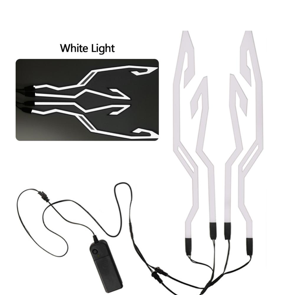 4 Luzes De Alerta Piscando LED À Prova D'água Fita De Luz Fria Kit De ...