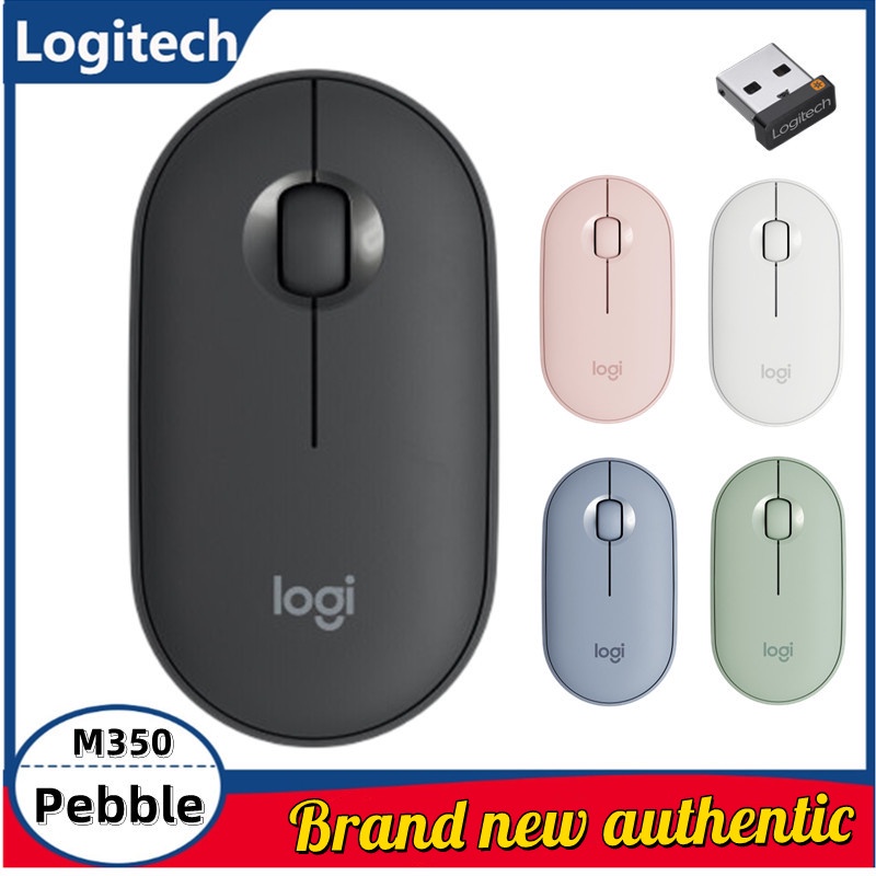 Mouse Óptico Logitech Pebble M350 Bluetooth POP 1000DPI 2.4GHz Mudo 5 ...