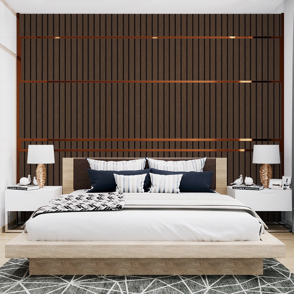 Papel de Parede Adesivo Madeira Chocolate Estilo Ripa | Shopee Brasil