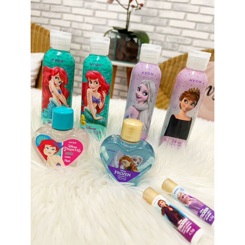 Linha Frozen Ariel Perfume Shampoo Brilho Labial Infantil Avon | Shopee ...