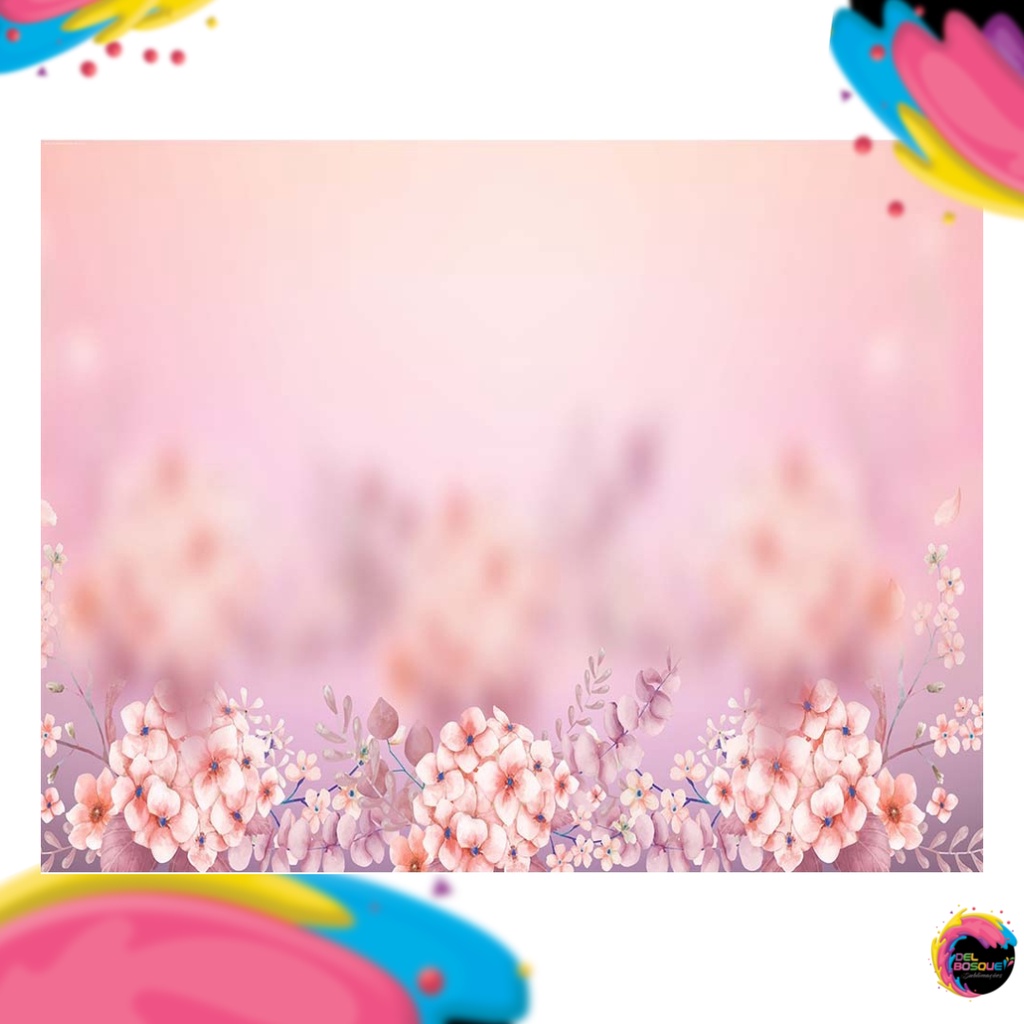 Painel Retangular Em Tecido 3x2 Tema Floral | Shopee Brasil