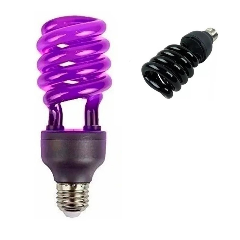 Lampada Luz Negra 36w Ultra Violeta Neon Para Festas Eventos | Shopee ...